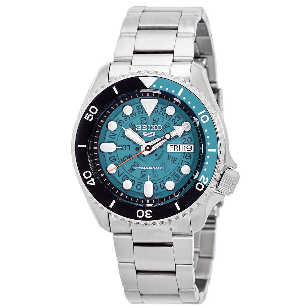 Seiko 5 Sports Automatic Teal Dial Mens Watch SRPJ45K1 Seiko