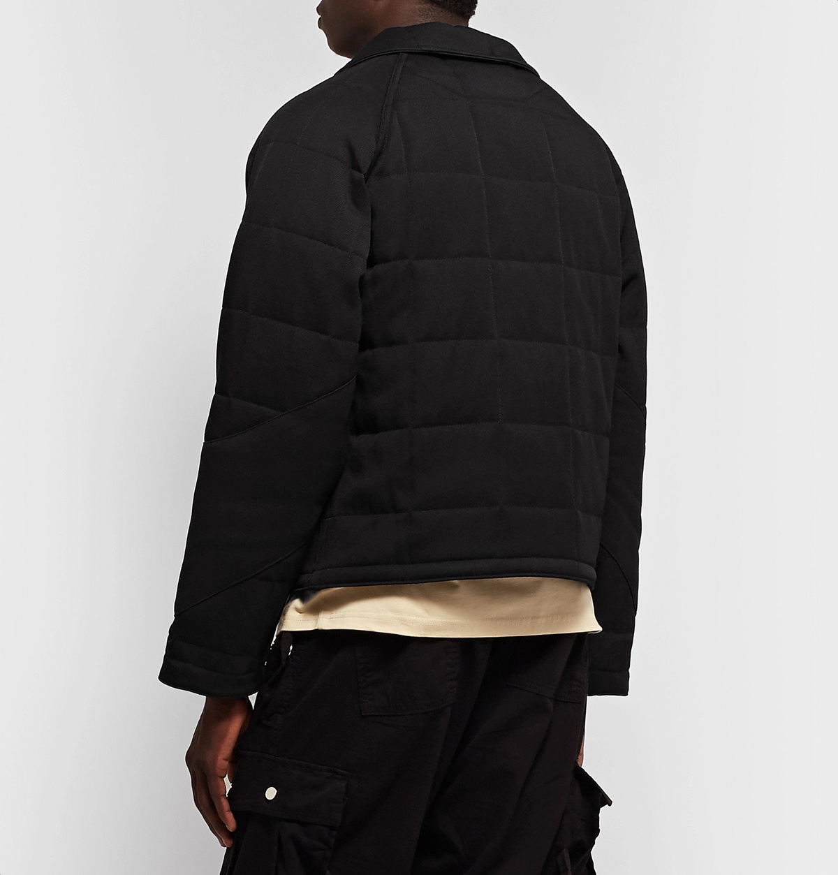 BILLY - Quilted Wool-Twill Jacket - Black Billy