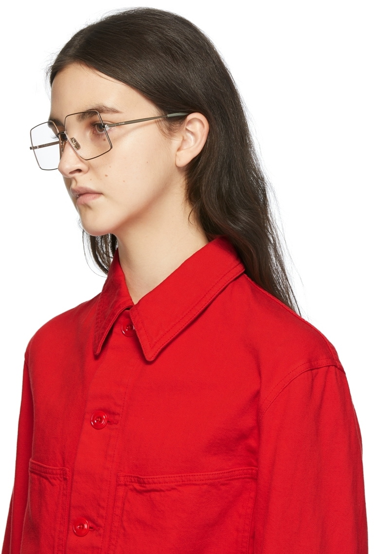 LOEWE Gold Pentagon Glasses Loewe