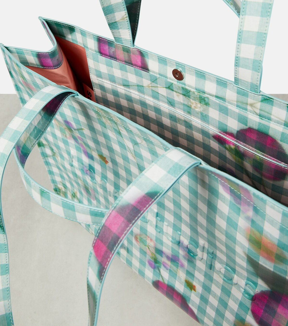 Acne Studios - Printed gingham tote bag Acne Studios