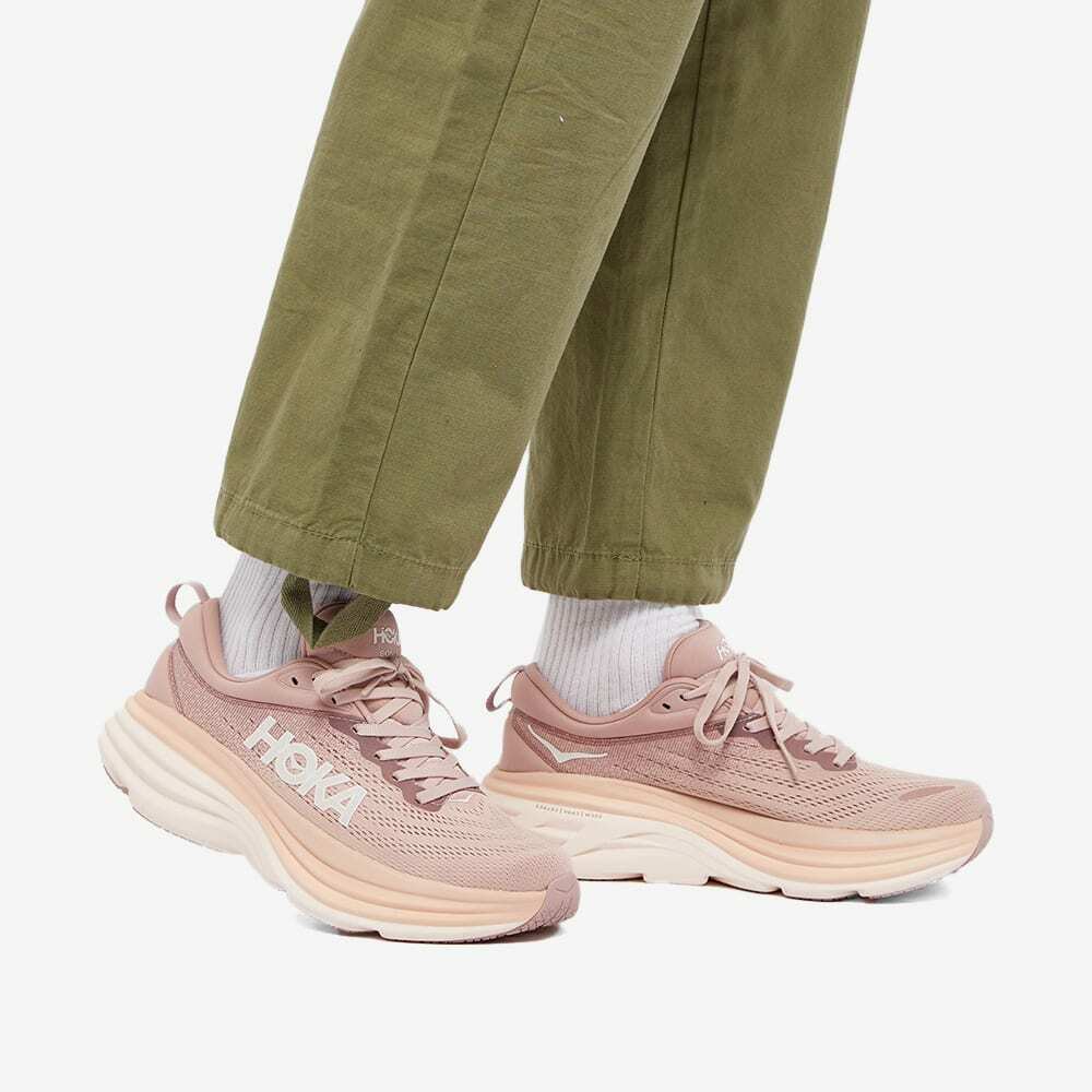 Hoka One One Women's W Bondi 8 Sneakers in Pale Mauve/Peach Whip Hoka ...