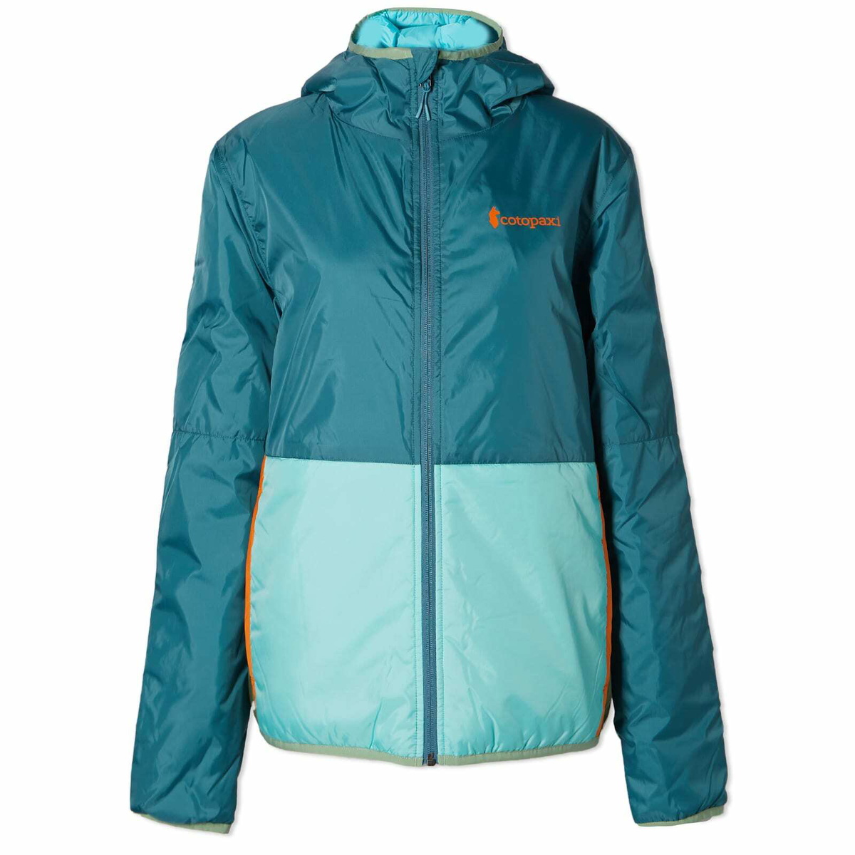 Cotopaxi Women's Teca Calido Hooded Jacket in Blue Algae Cotopaxi