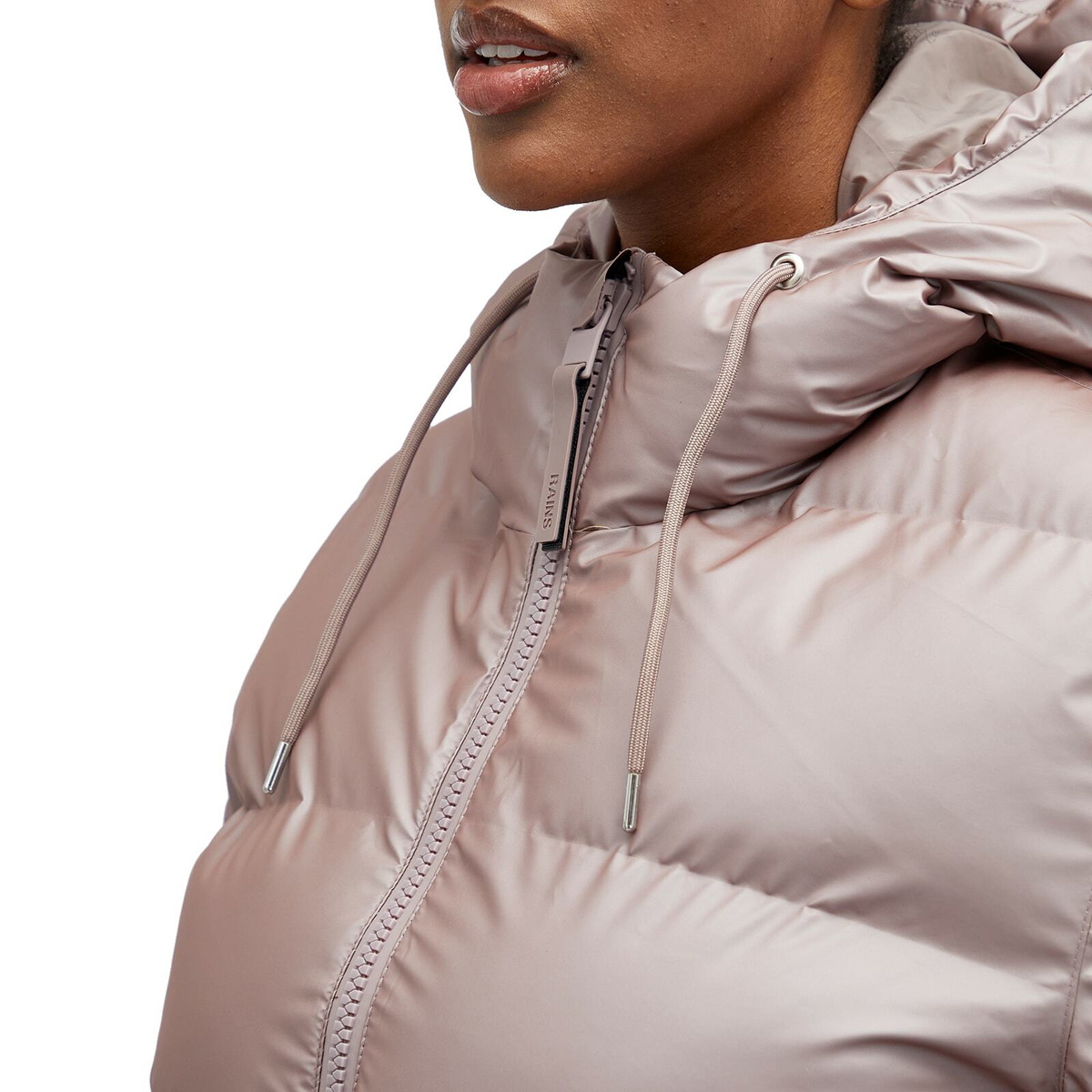 Rains Women's Alta Long Puffer Jacket in Muse Rains