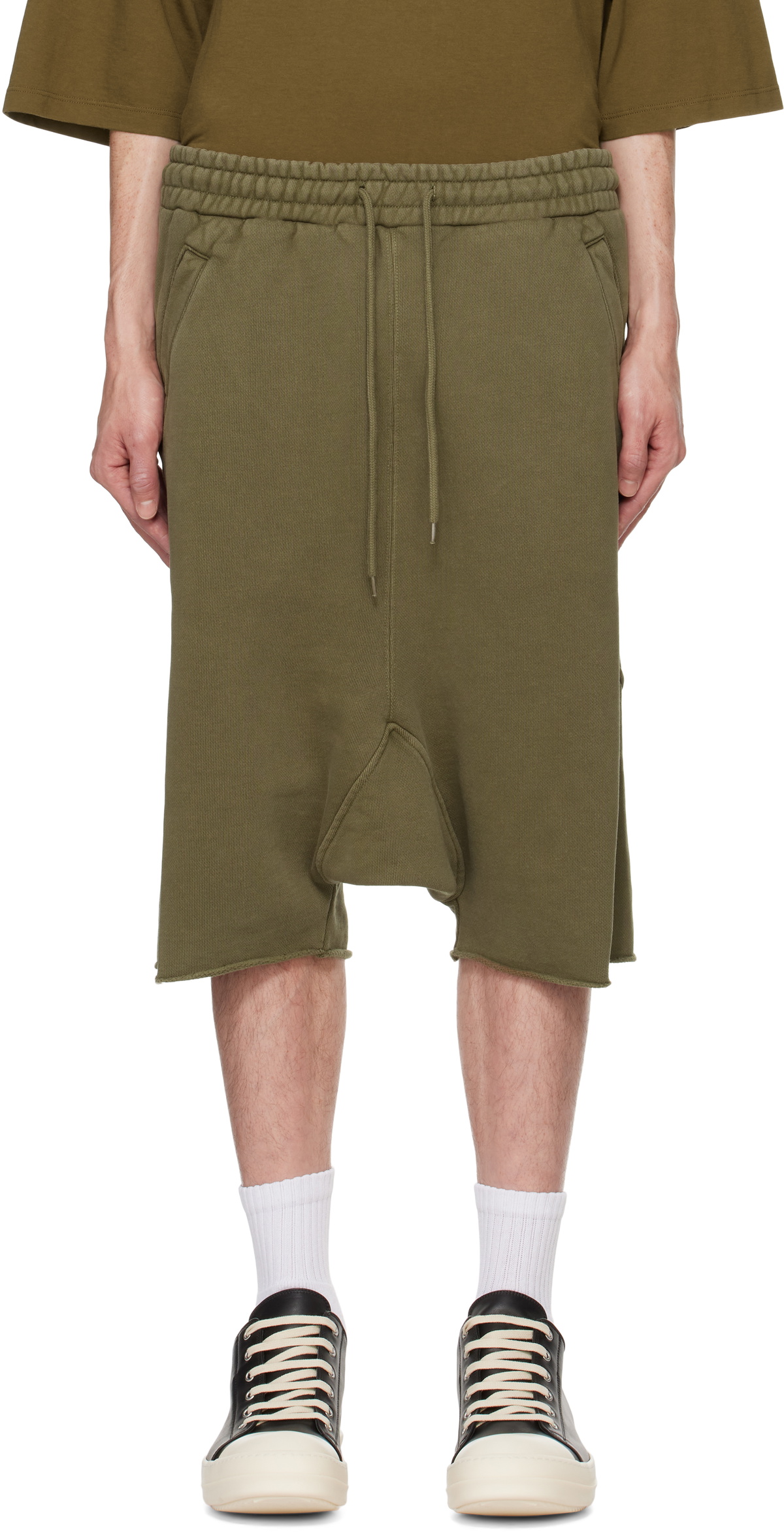 Entire Studios Khaki Heavy Drop Shorts Entire Studios