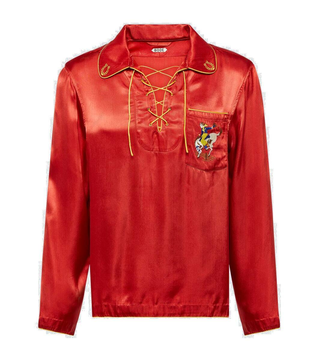 Bode Bronco embroidered shirt Bode