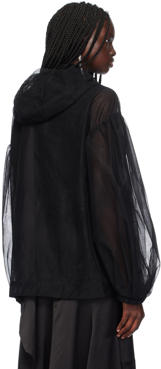 Simone Rocha Black Puff Sleeve Trapeze Jacket Simone Rocha
