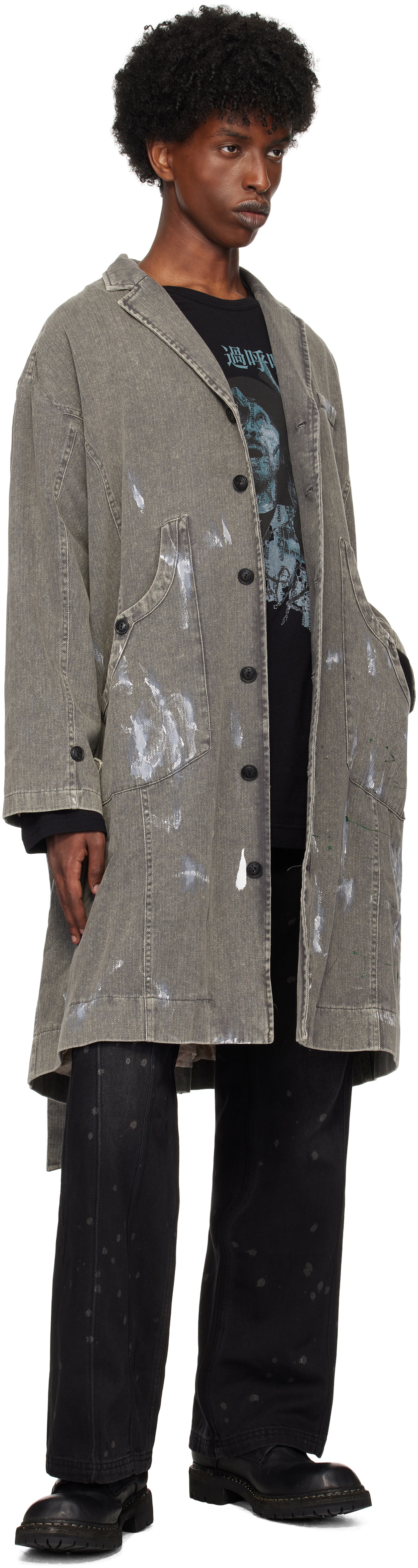 Professor.E Black Tainted Jeans Professor.E