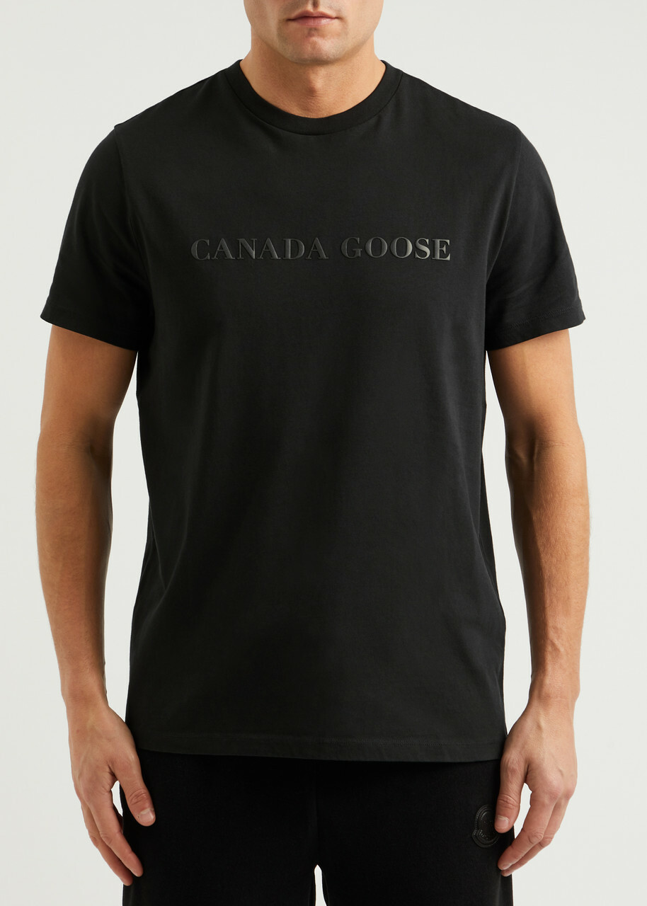Canada Goose Emersen Logo Cotton T-shirt Black Canada Goose