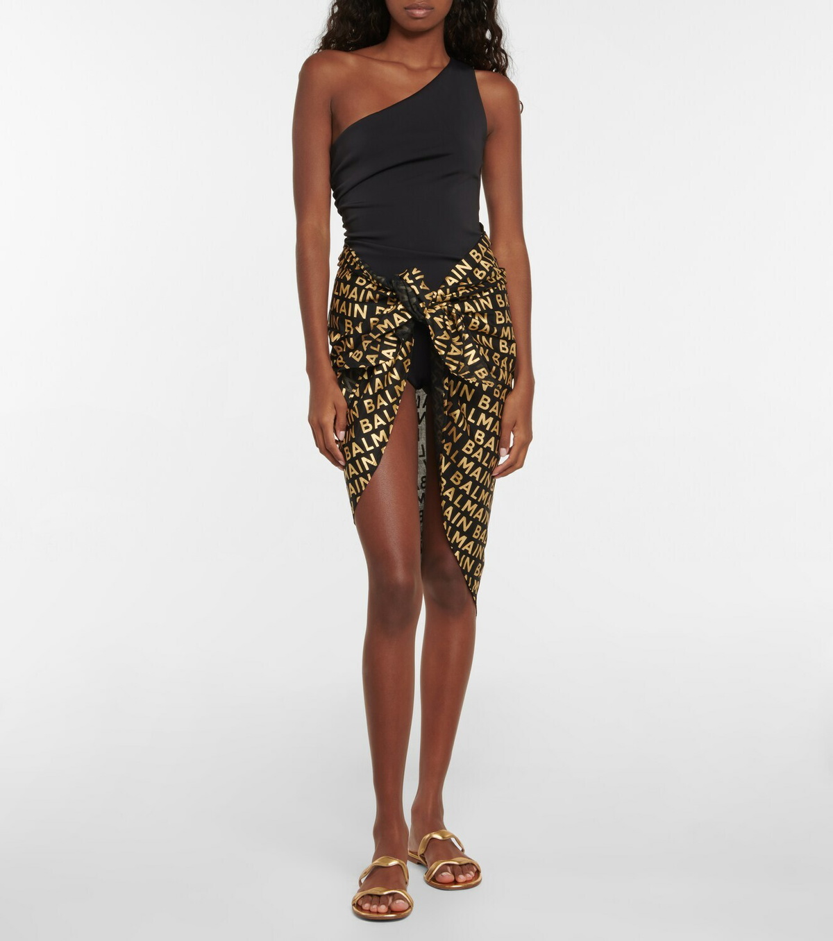 Balmain - Logo cotton beach cover-up Balmain
