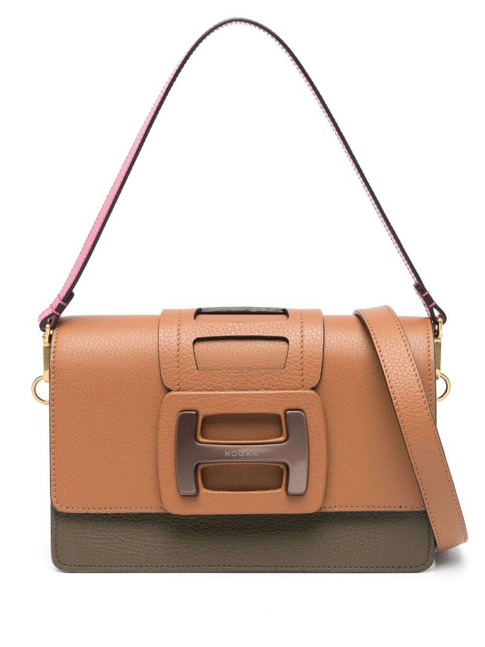 HOGAN - H-bag Leather Shoulder Bag Hogan