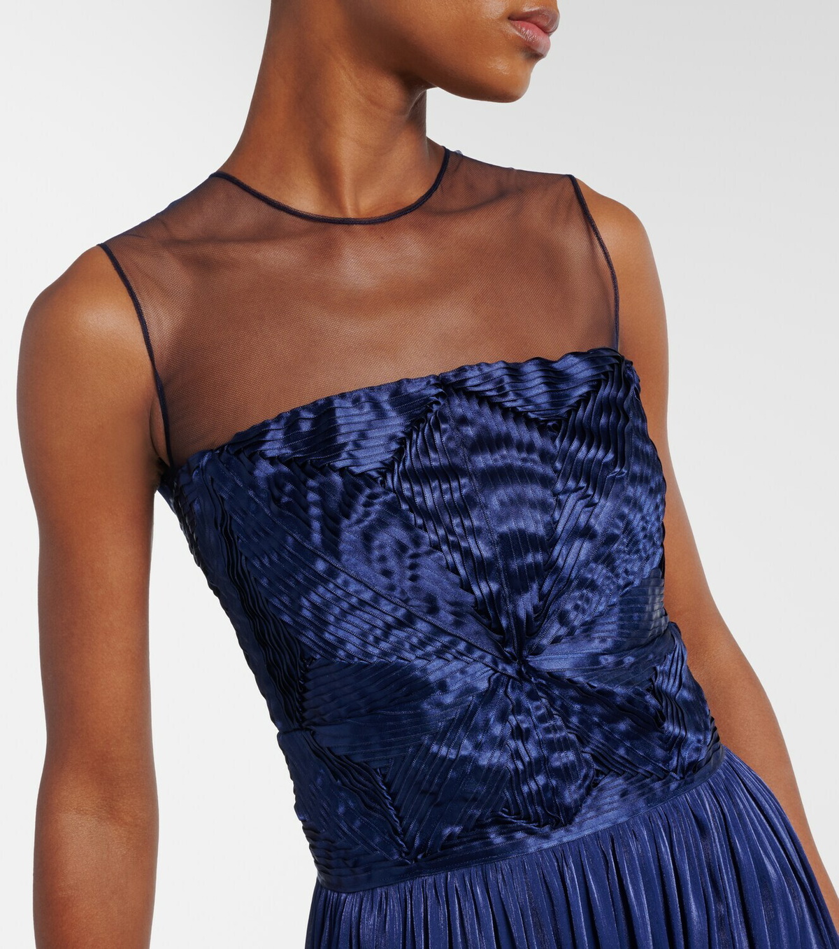Costarellos Pleated gown Costarellos