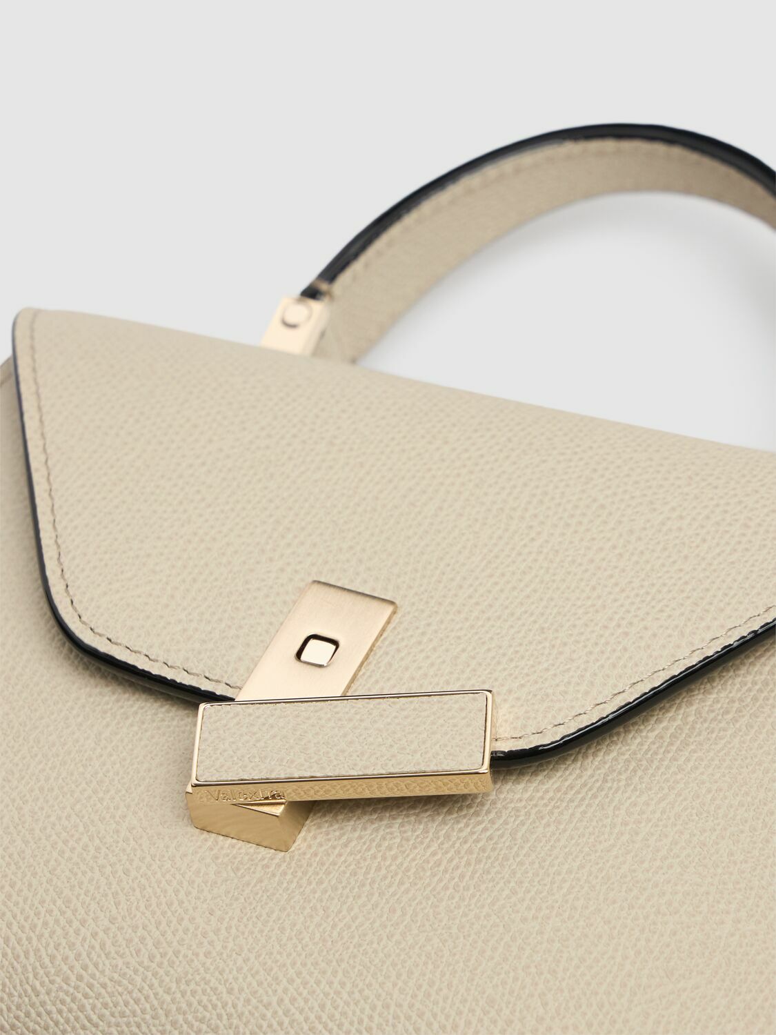 VALEXTRA Micro Iside Leather Top Handle Bag Valextra