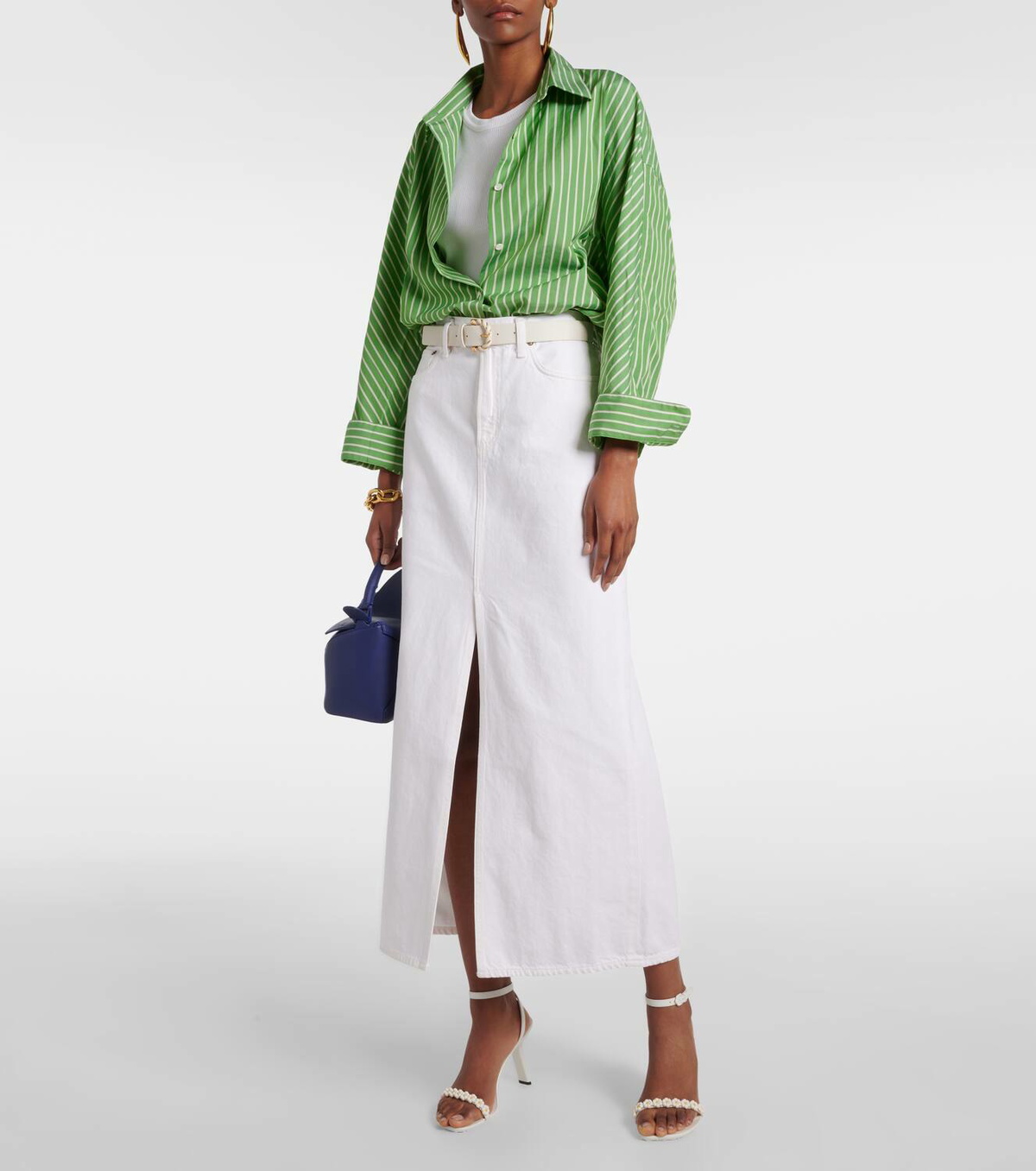 Agolde Leif denim maxi skirt AGOLDE