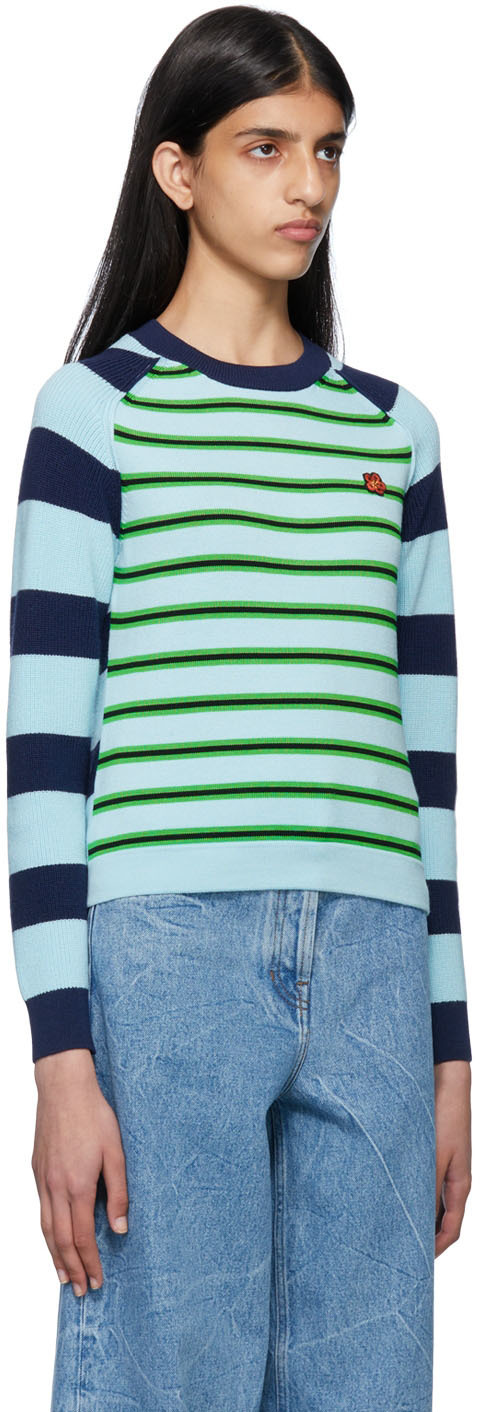 Kenzo Blue Kenzo Paris Striped Sweater Kenzo