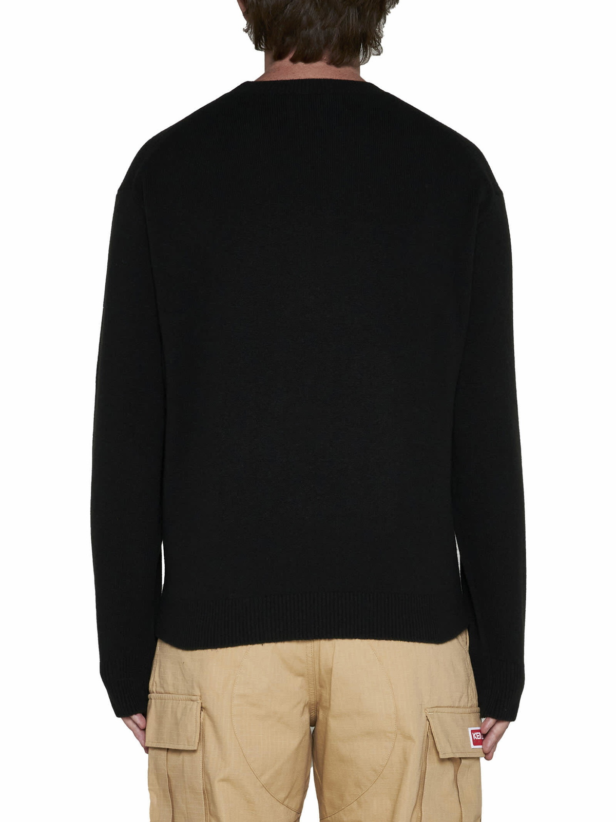 Kenzo boke Flower Black Wool Sweater Kenzo