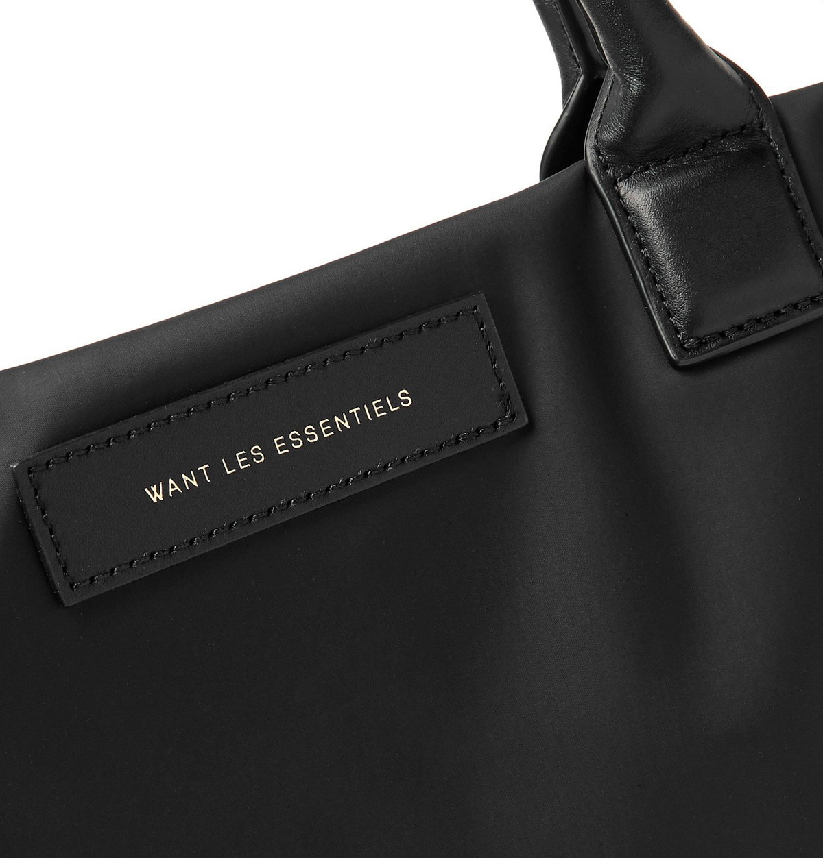 WANT LES ESSENTIELS - O'Hare Leather-Trimmed Nylon Tote Bag - Black ...