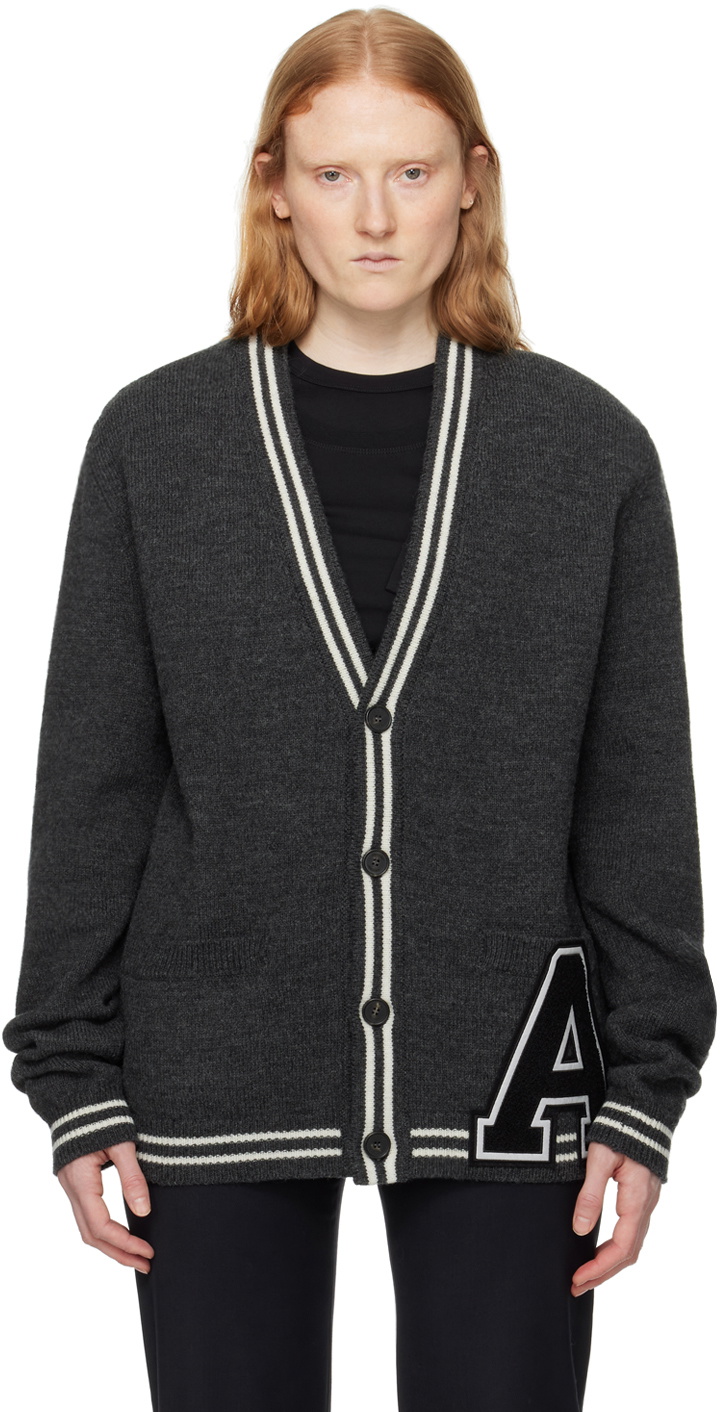 AMBUSH Gray 'A' Patch Cardigan Ambush