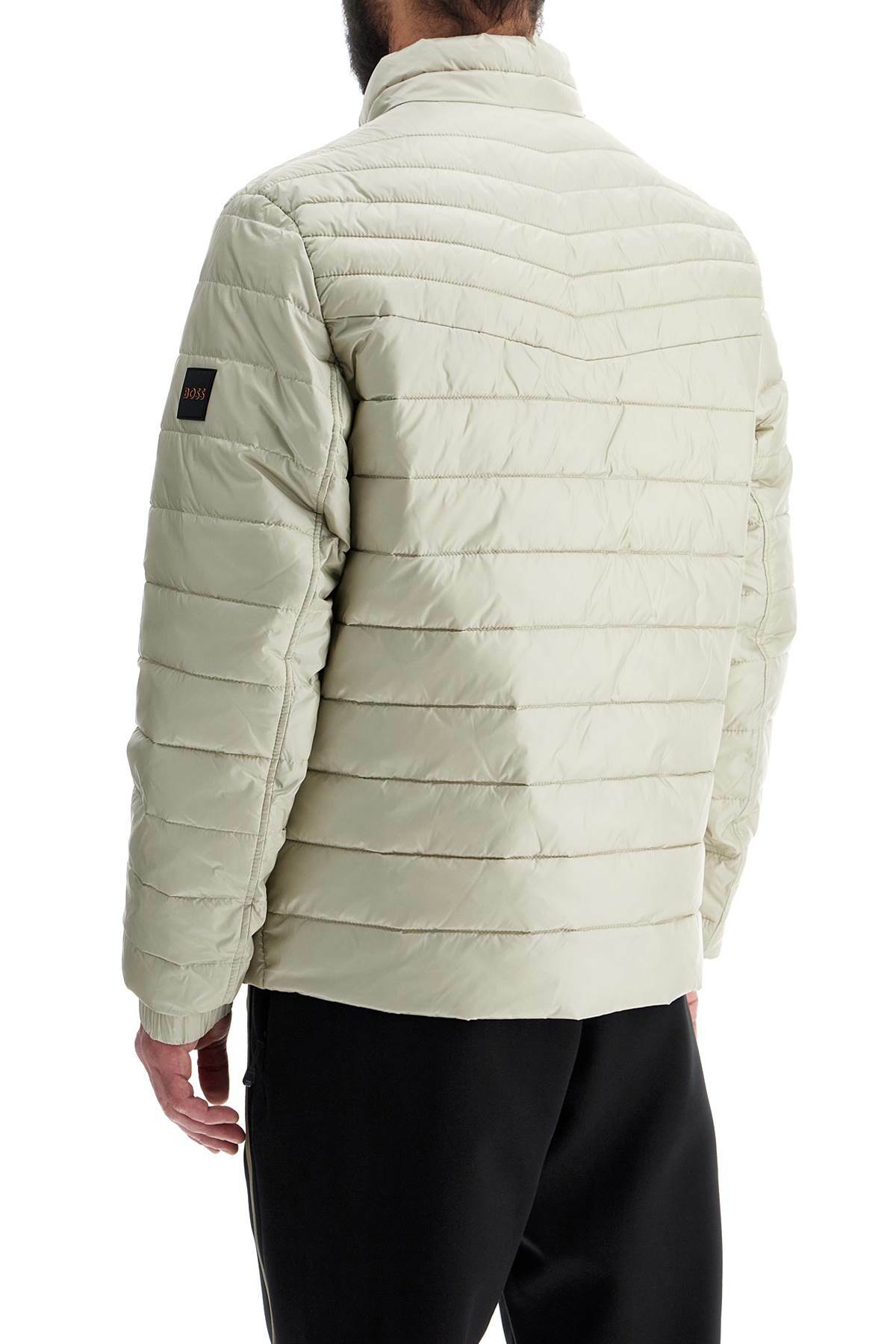 BOSS light beige quilted jacket with zip Beige BOSS