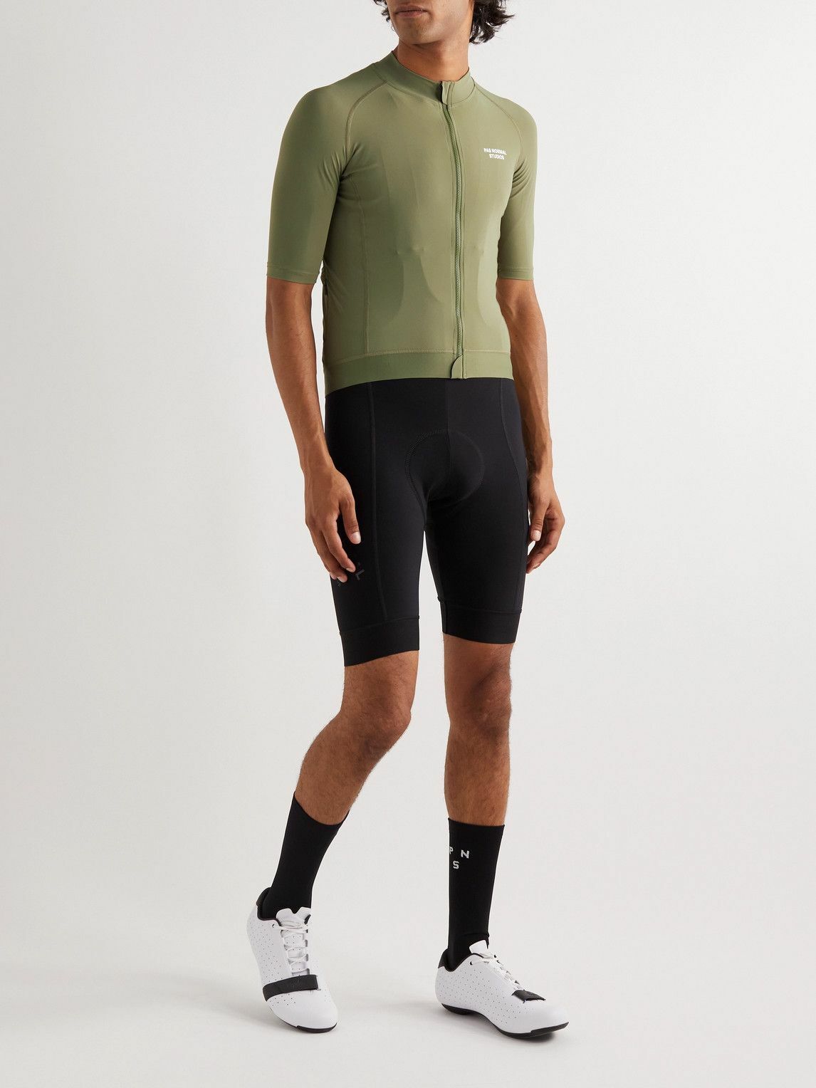 Pas Normal Studios - Essential Logo-Print Cycling Jersey - Green Pas ...