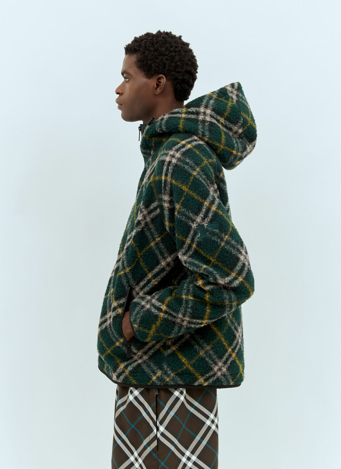 Burberry Check Fleece Jacket Burberry