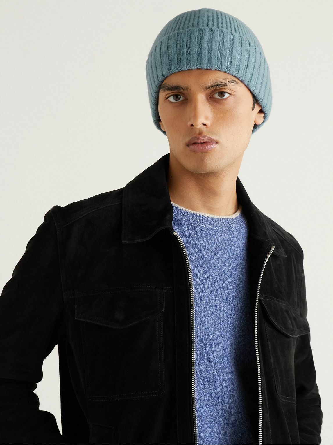 Mr P. - Ribbed Brushed Wool Beanie Mr P.