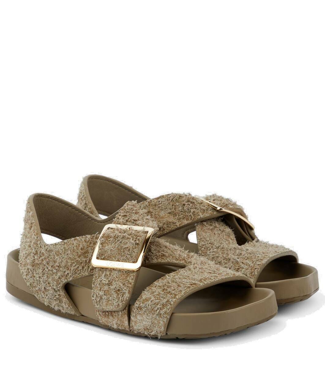 Loewe Ease suede slides Loewe