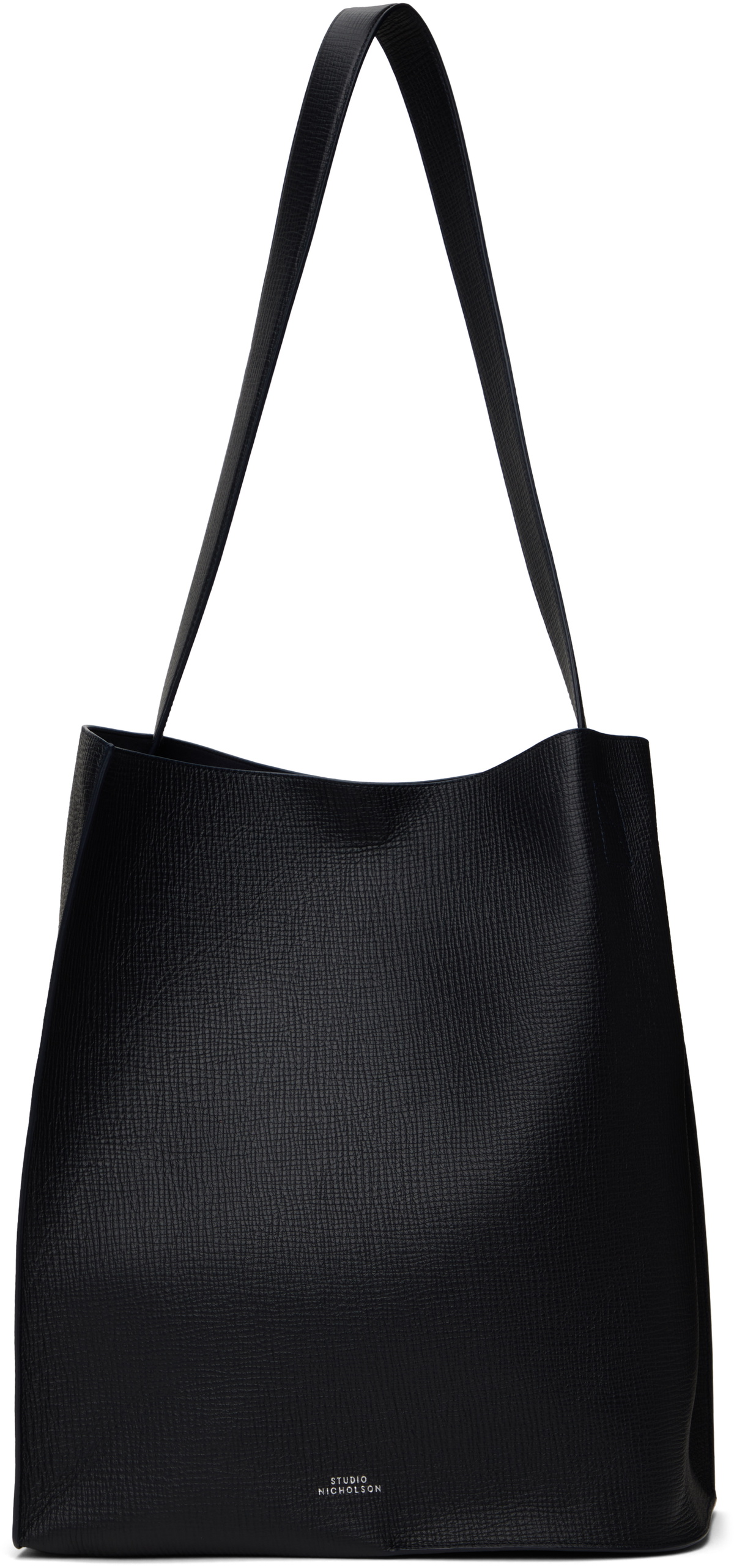 Studio Nicholson Navy Doublet Type 2 Leather Tote Studio Nicholson