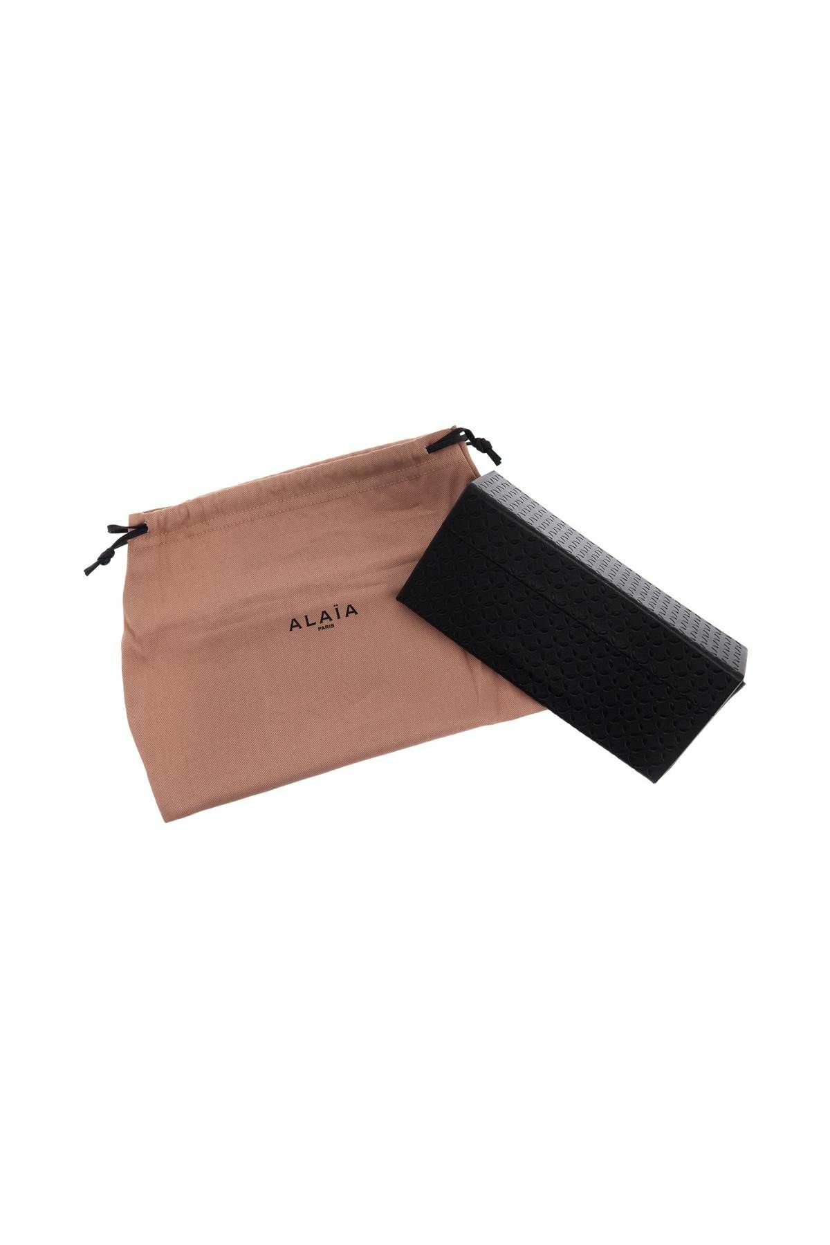 ALAIA oval sunglasses for stylish sun Black ALAÏA