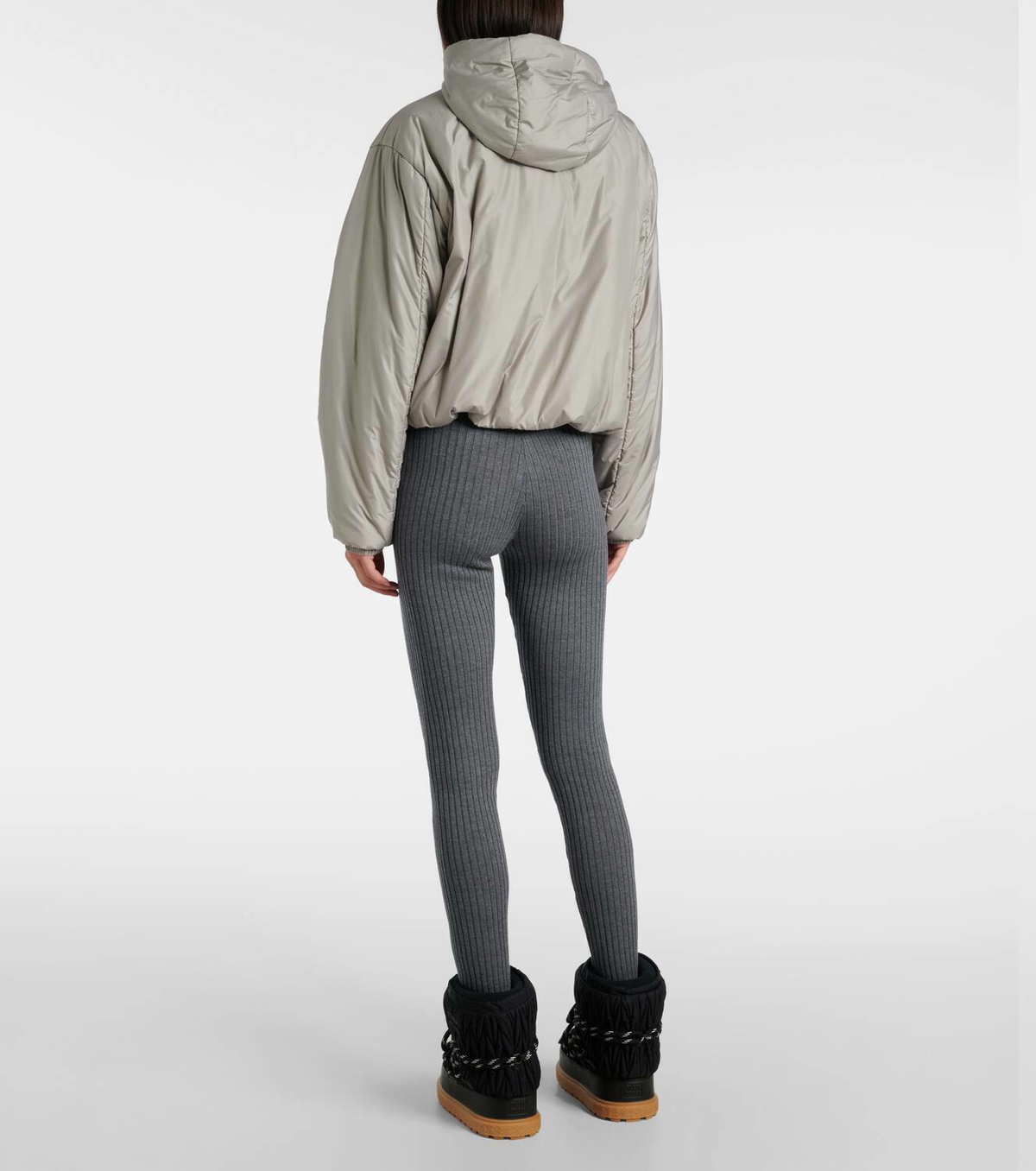 Miu Miu Technical pongee puffer jacket Miu Miu