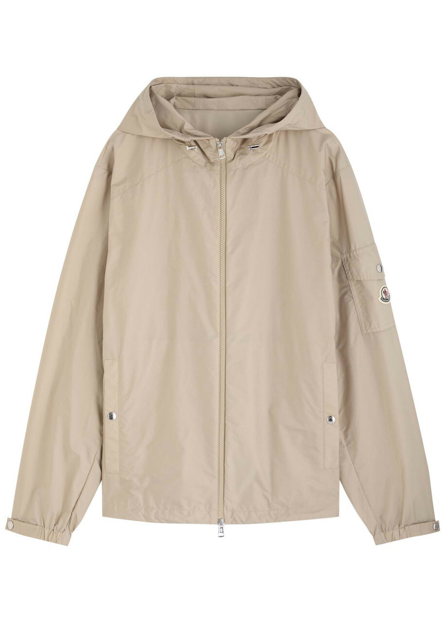 Moncler Etiache Hooded Shell Jacket Beige Moncler
