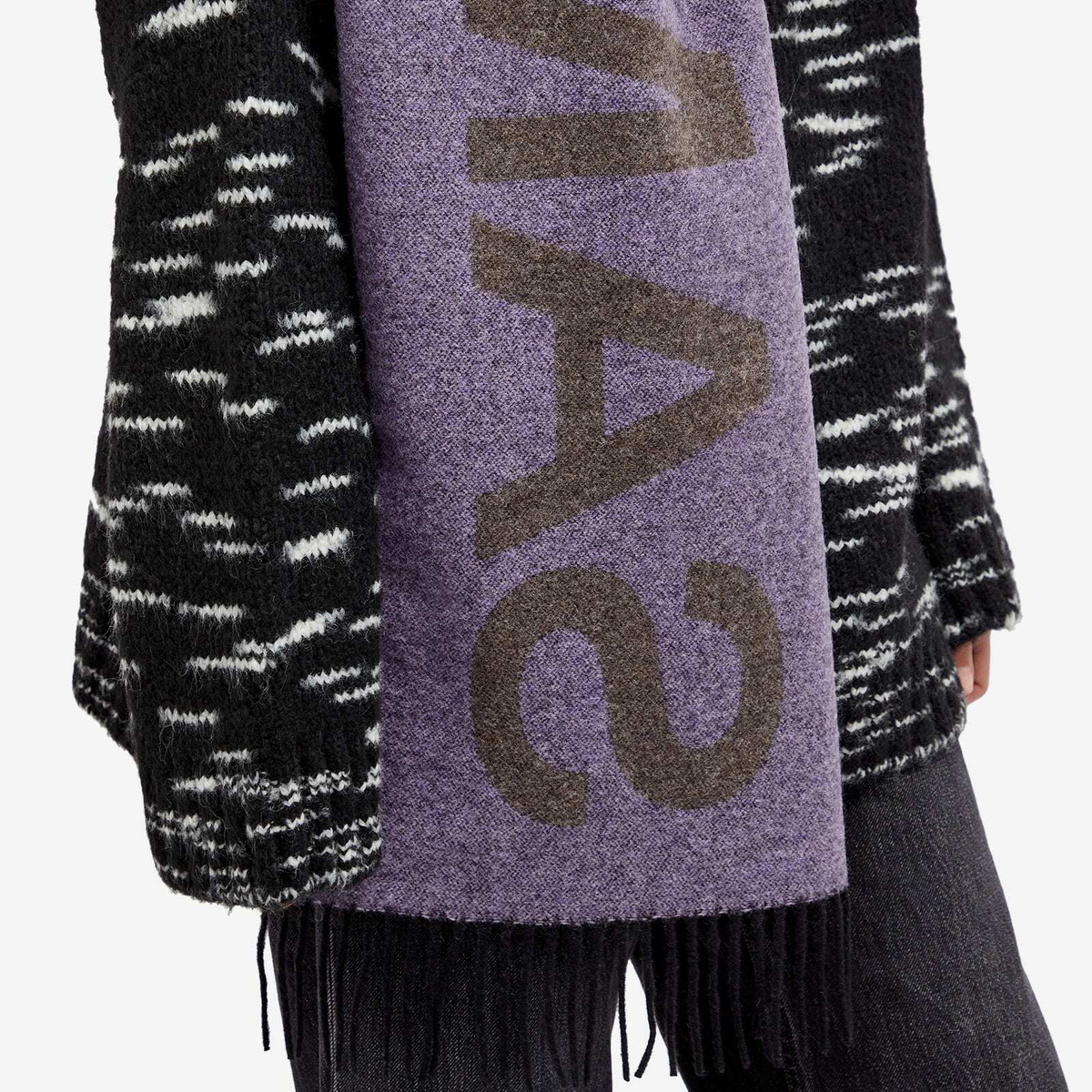 Samsøe Samsøe Women's Samsoe Logo Scarf in Peppercorn Samsøe Samsøe