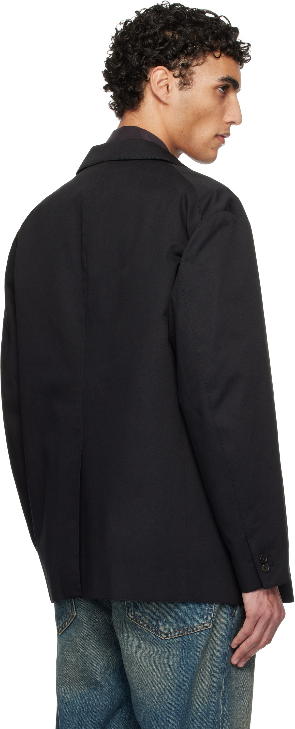 WACKO MARIA Black Unconstructed Blazer Wacko Maria