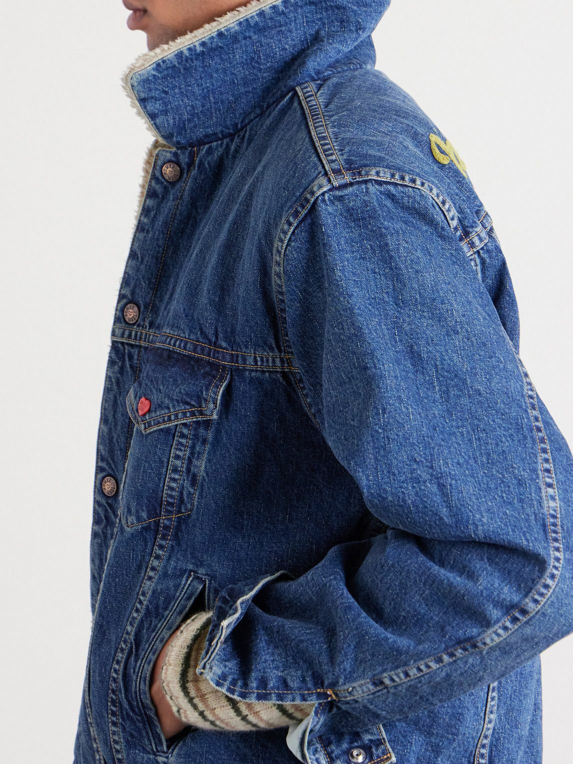 Human Made - Fleece-Lined Denim Jacket - Blue Human Made