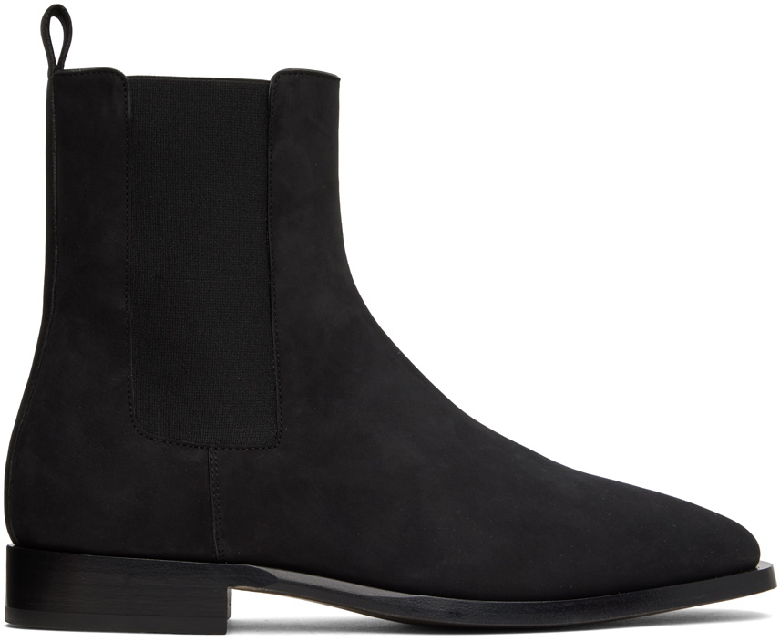 The Row - Grunge Suede Chelsea Boots - Black The Row