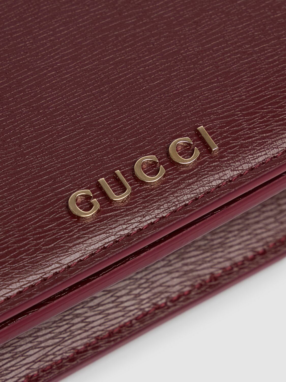 GUCCI Gucci Script Leather Chain Wallet Gucci
