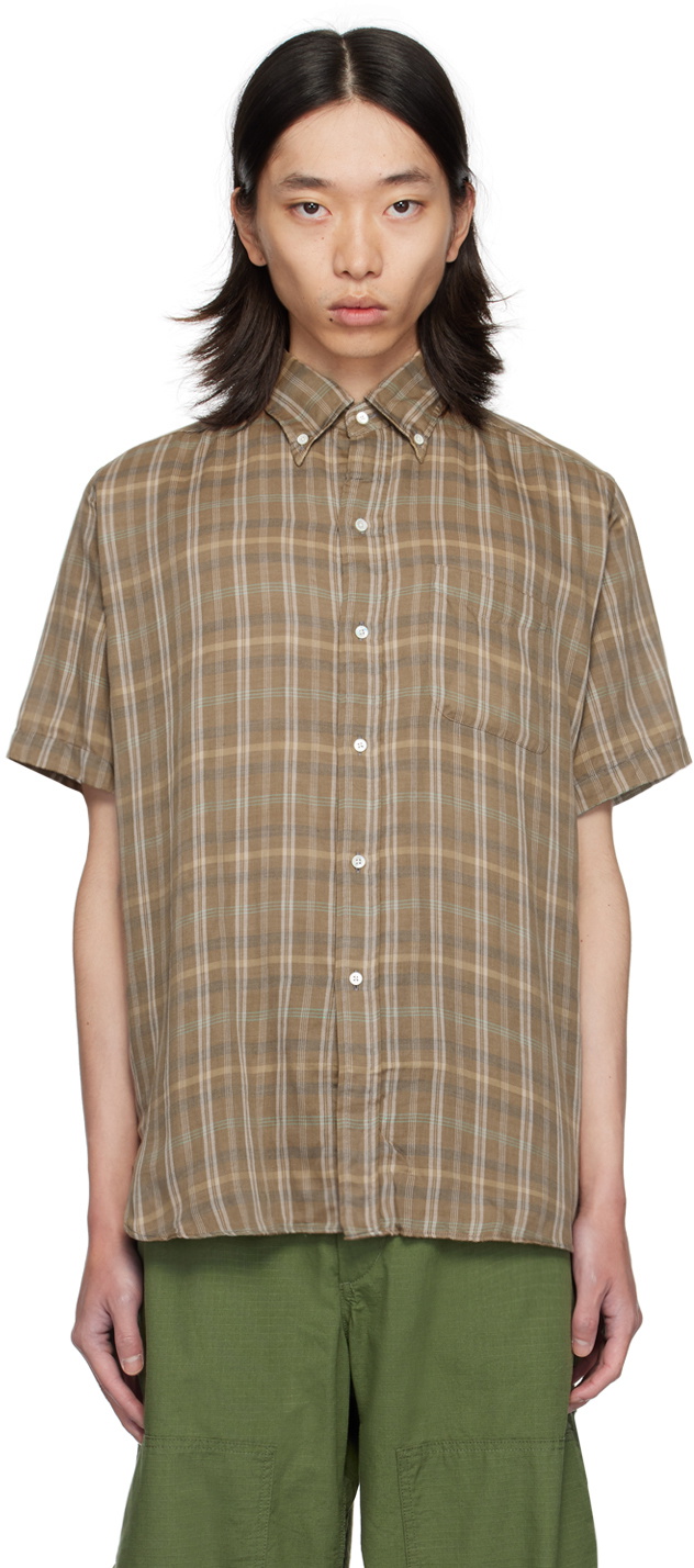 BEAMS PLUS Brown Classic Fit Shirt Beams Plus