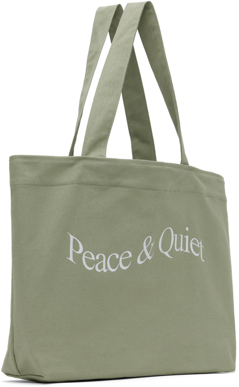 Museum of Peace & Quiet Khaki Wordmark Tote Museum of Peace and Quiet