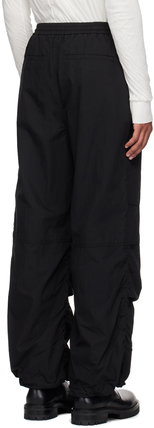 Juun.J Black Puckered Cargo Pants Juun.J