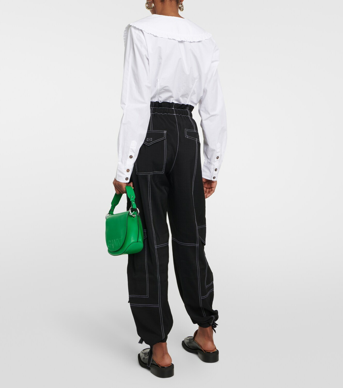 Ganni Mid-rise cargo pants GANNI