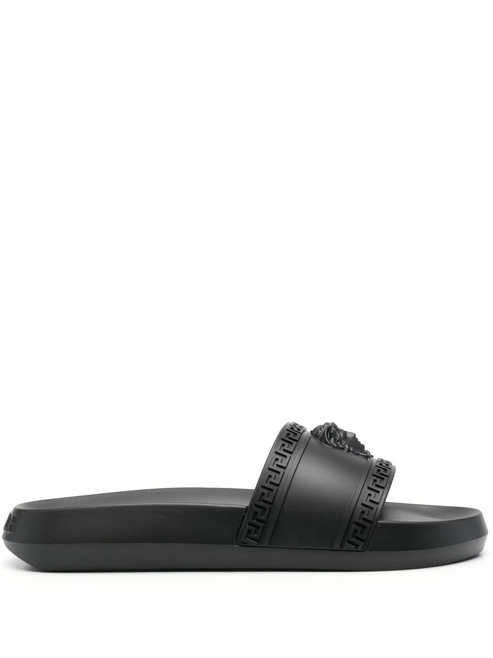 Versace Black Palazzo Slides Versace