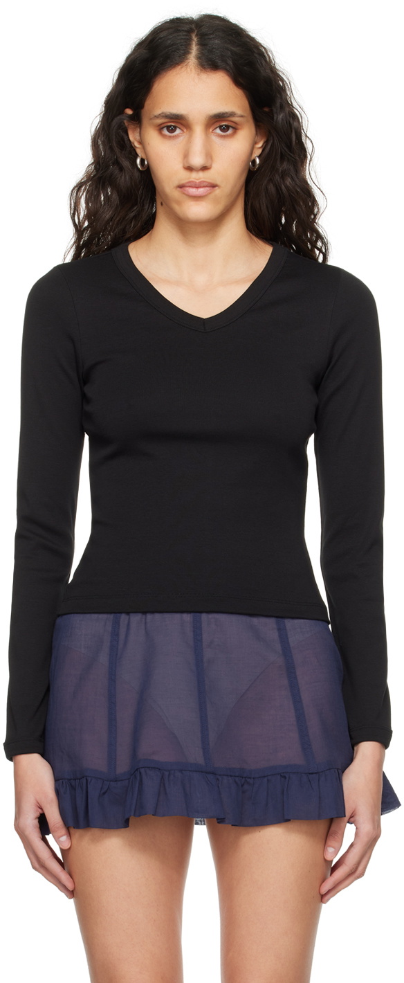 FLORE FLORE Black Jill Long Sleeve T-Shirt FLORE FLORE