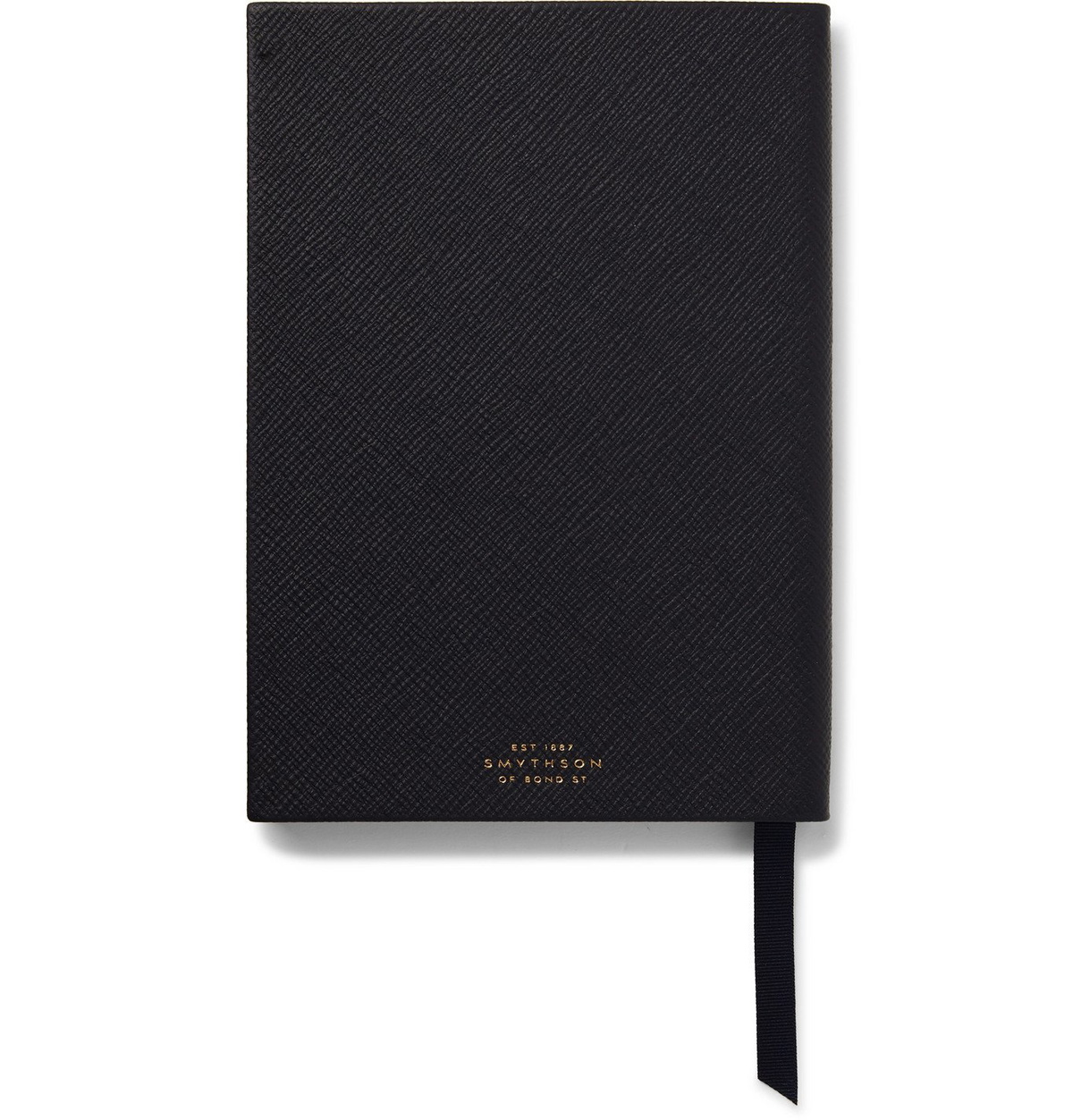 Smythson - Champion Soho Cross-Grain Leather Notebook - Blue Smythson