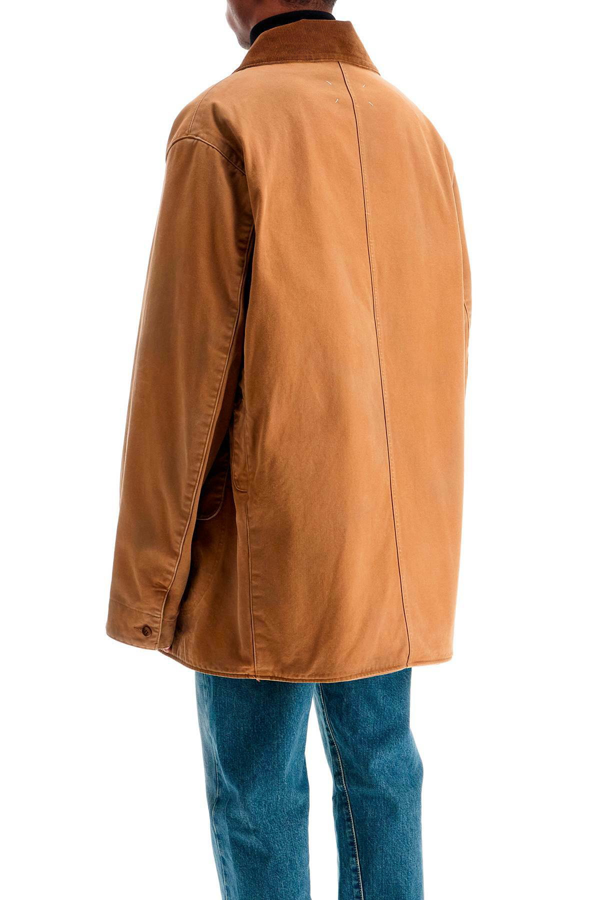 MAISON MARGIELA canvas overcoat jacket for men Beige Maison Margiela