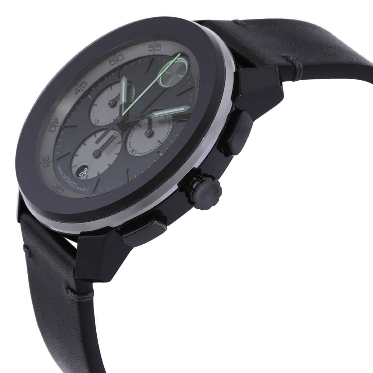 Movado Bold TR90 Chronograph Quartz Black Dial Mens Watch 3601092 Movado