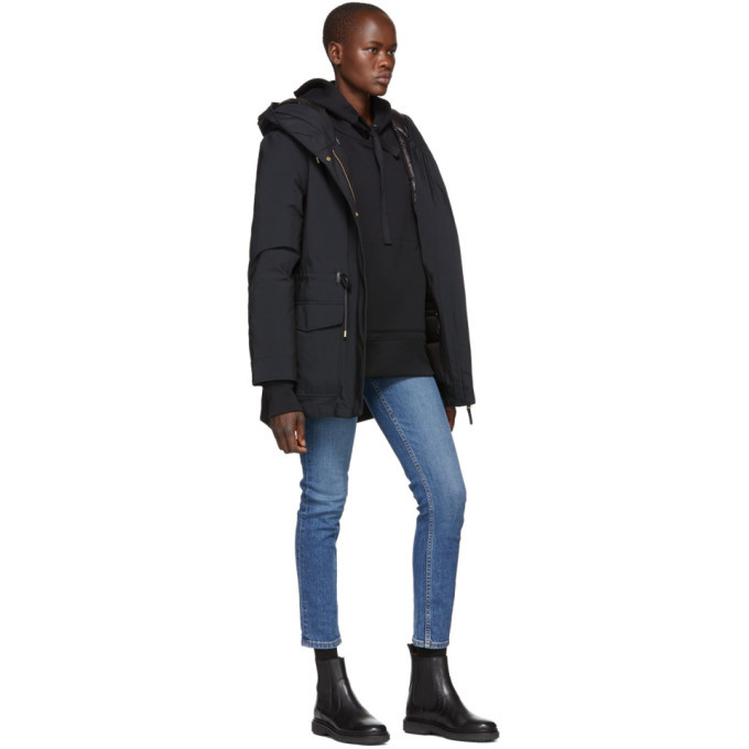 Mackage Navy Down Alaia Powder Touch Coat Mackage