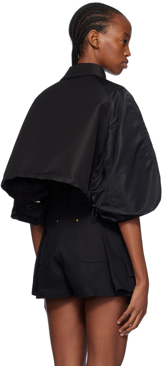 sacai Black Paneled Jacket Sacai