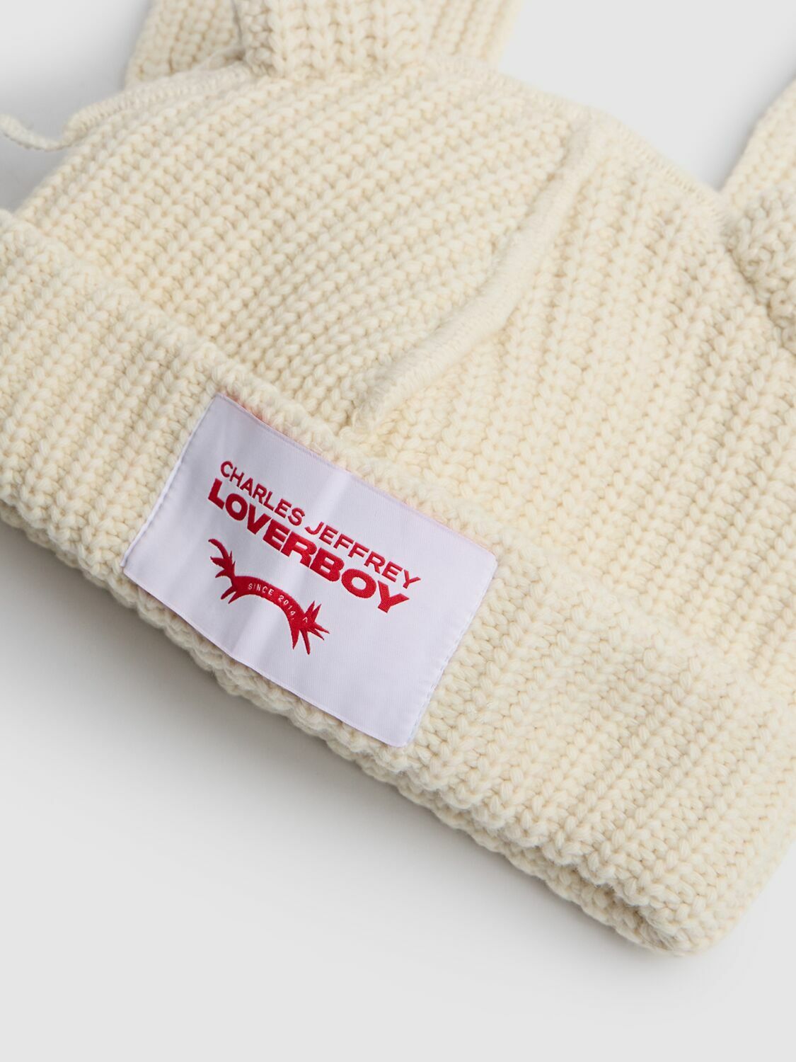CHARLES JEFFREY LOVERBOY Chunky Rabbit Wool Blend Beanie Charles ...