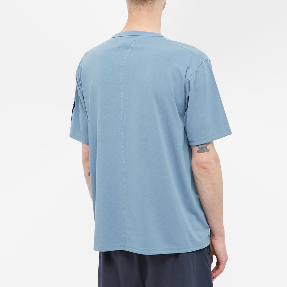 Norbit by Hiroshi Nozawa Men's Back Seam Print T-Shirt in Blue Grey ...