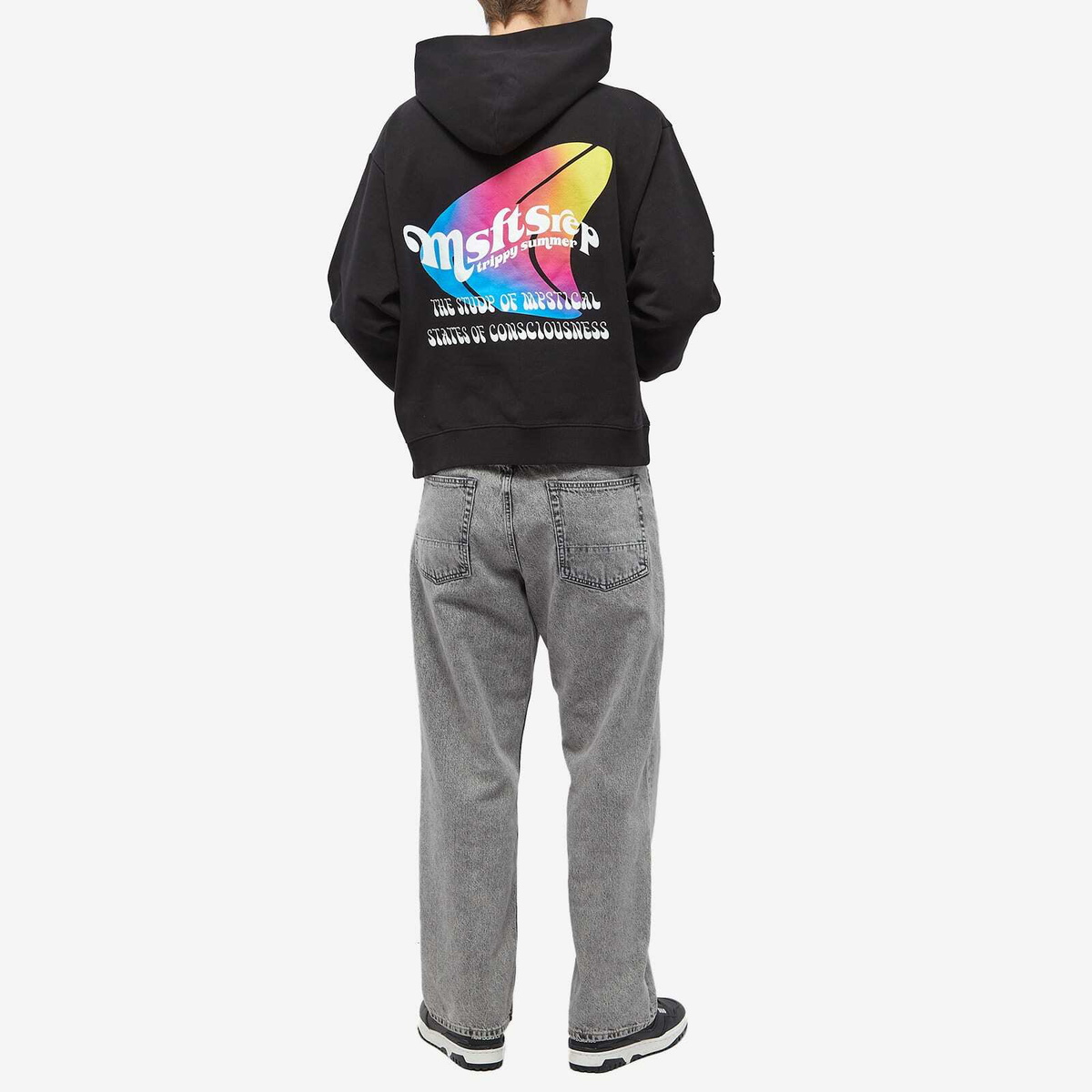 MSFTSrep Men's Trippy Summer Hoody in Black MSFTSrep