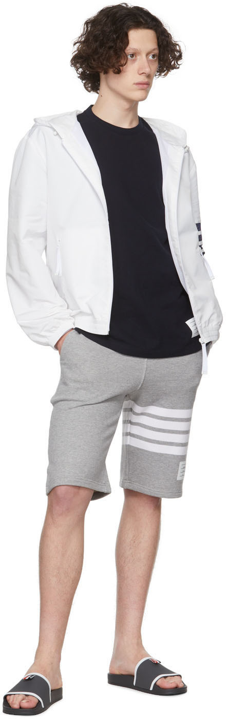 Thom Browne Gray Pool Slides Thom Browne